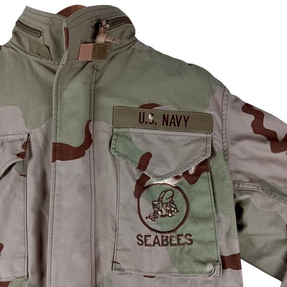 US Navy | Jackets & Coats | Vintage Us Navy Seabees M65 Field Jacket ...